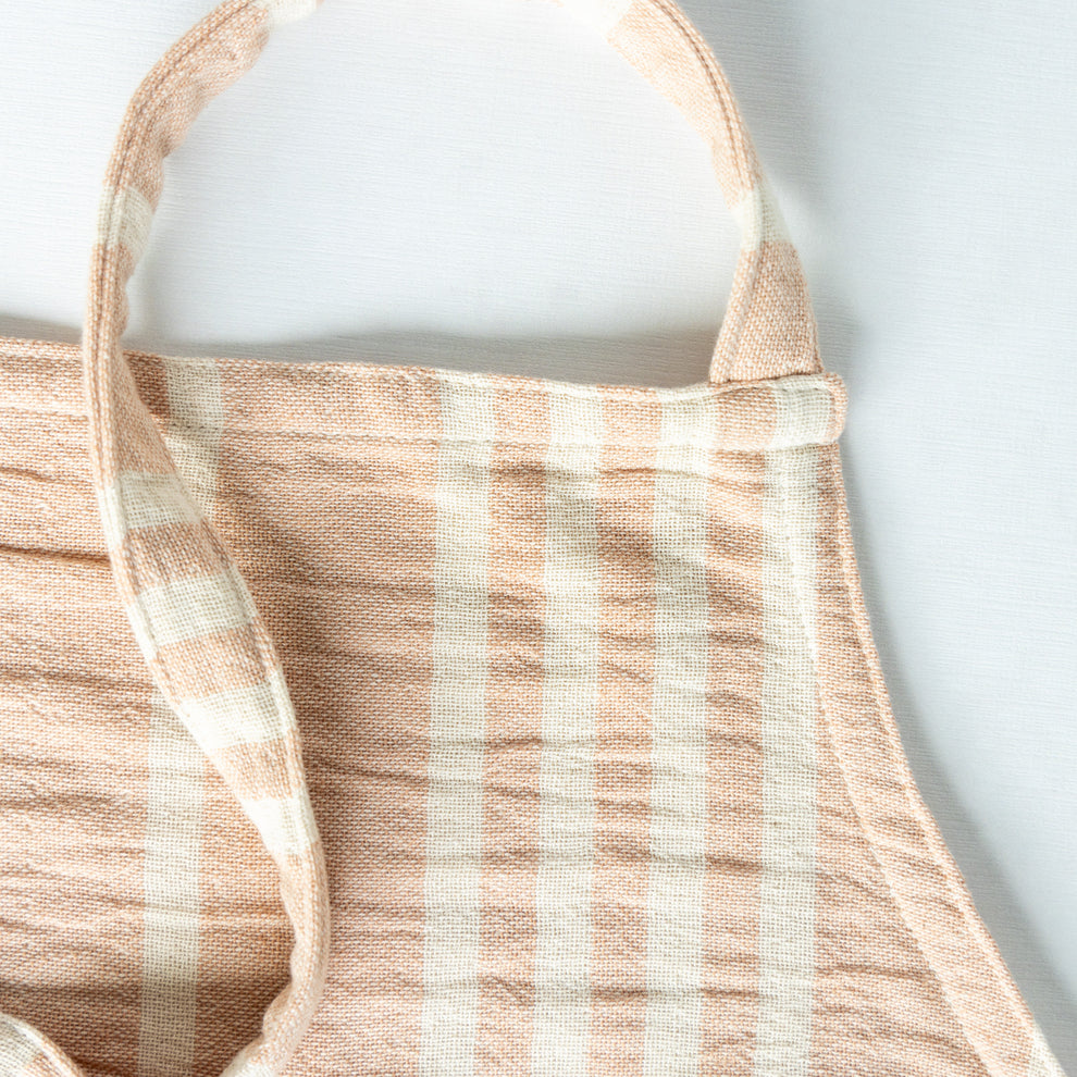 Striped Cloth Apron with Double Front Pocket – 80AcreMarket.com
